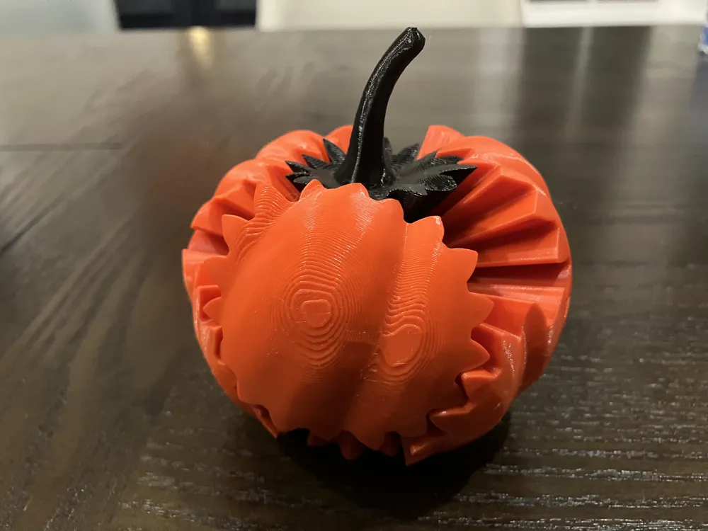 Pumpkin Gear Toy – Halloween Fidget by SpiderPrinter MakerWorld: Download Free 3D Models