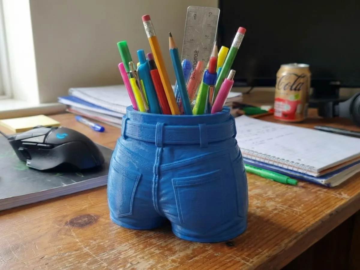 Jeans Pen Holder - Female shape - Homee Creations - Free 3D Print Model ...