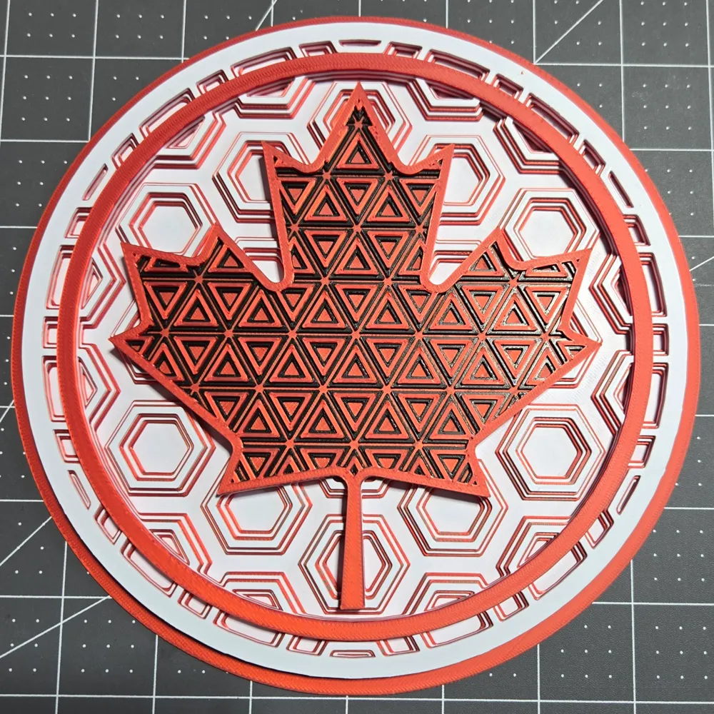 Canadian Flag Dimensional Mosaic by Richie Rich Richie Rich - MakerWorld