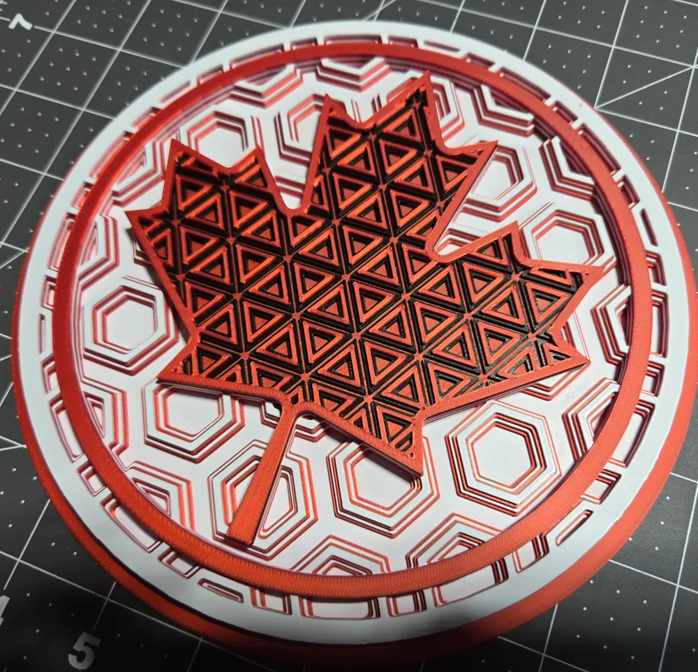 Canadian Flag Dimensional Mosaic by Richie Rich Richie Rich - MakerWorld