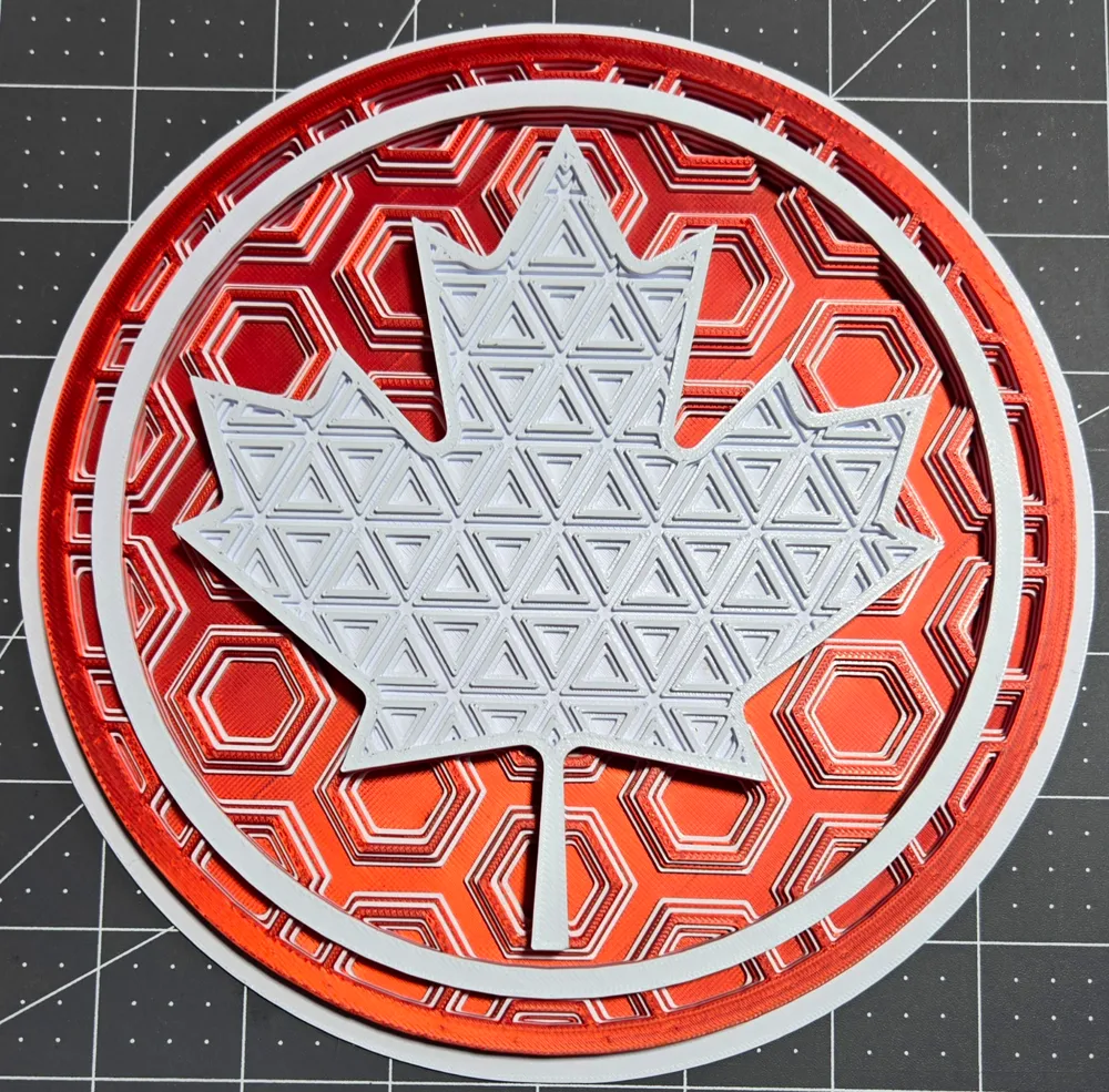 Canadian Flag Dimensional Mosaic by Richie Rich Richie Rich - MakerWorld