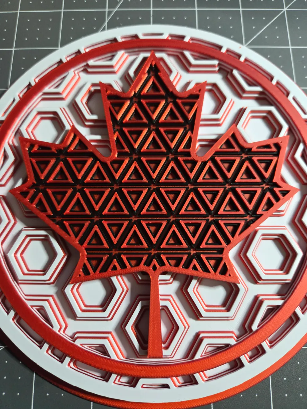 Canadian Flag Dimensional Mosaic by Richie Rich Richie Rich - MakerWorld
