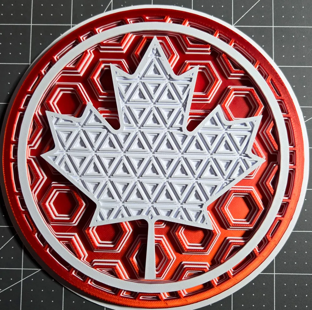 Canadian Flag Dimensional Mosaic by Richie Rich Richie Rich - MakerWorld