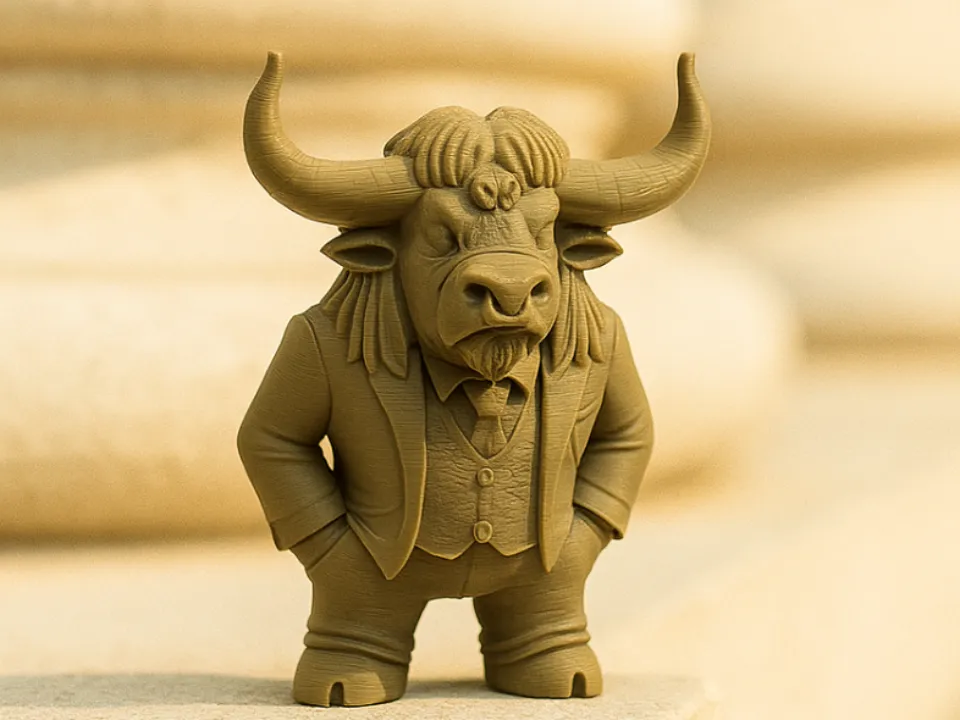 Bull Boss in a Suit – Charming Boss - Free 3D Print Model - MakerWorld