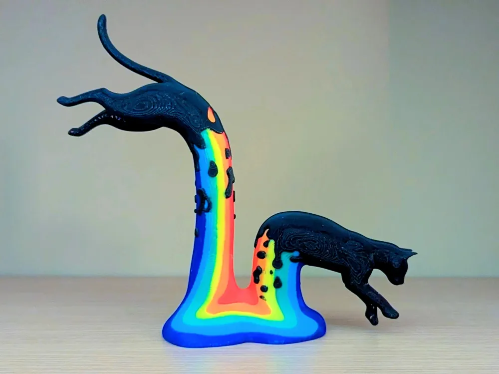 Paint cat - Free 3D Print Model - MakerWorld