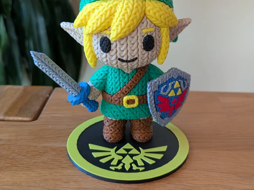 The Legend of Zelda base for Link knitted - Free 3D Print Model ...
