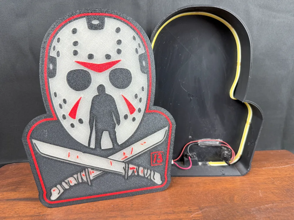 Jason Voorhees Glow-in-the-Dark Lightbox - Free 3D Print Model - MakerWorld
