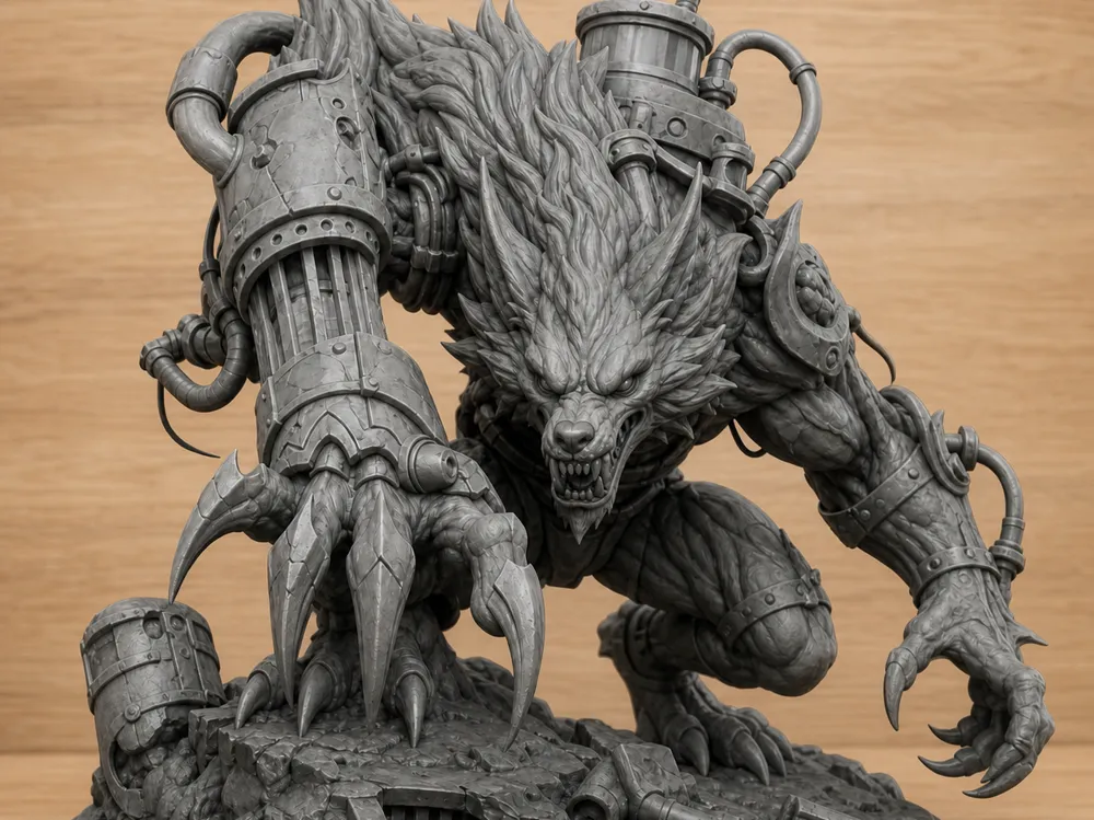 Warwick League Of Legends - Free 3D Print Model - MakerWorld