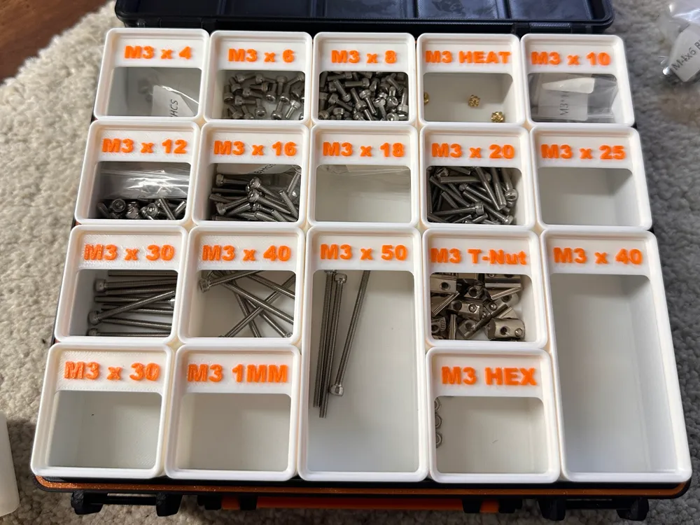 Gridfinity Metric Bins - 5U - M3 & M5 by Ankit MakerWorld: Download Free 3D Models