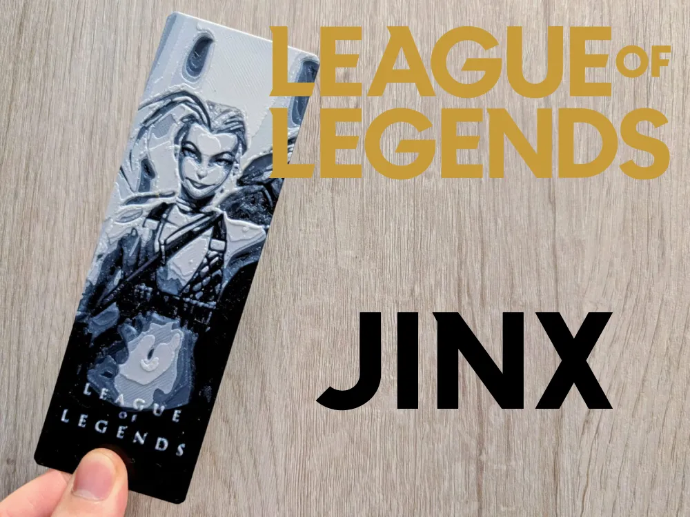 Jinx League of Legends Bookmark by Kne24 MakerWorld: Download Free 3D ...