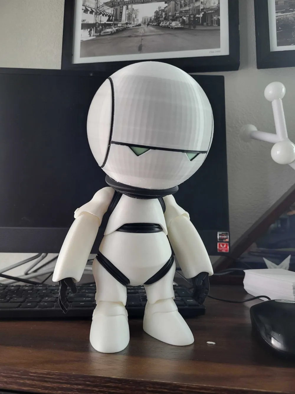 Marvin the Android's Head(120mm Diameter) by scott.messina - MakerWorld