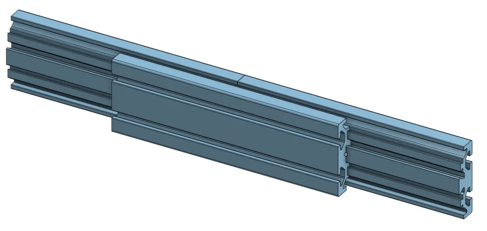 Infinite length 8040 4040 horizontal extrusion - Free 3D Print Model ...