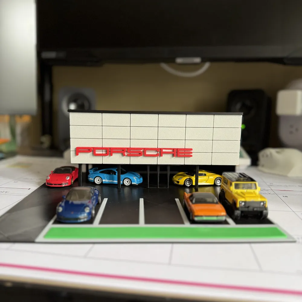 1:64 Model Porsche Dealership by bskip MakerWorld: Download Free 3D Models