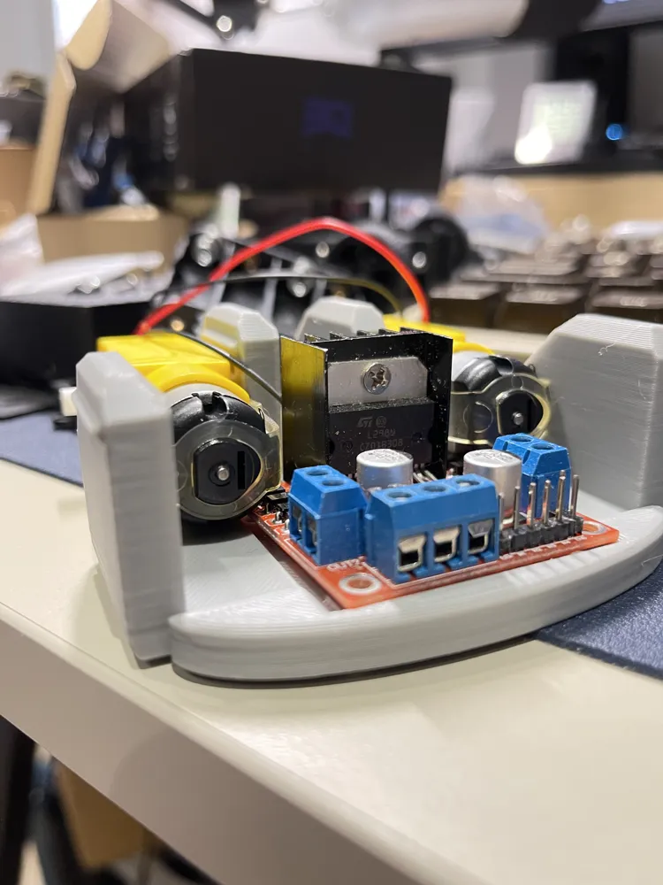 Compact Arduino Robot Car Chassis with Code - Free 3D Print Model ...