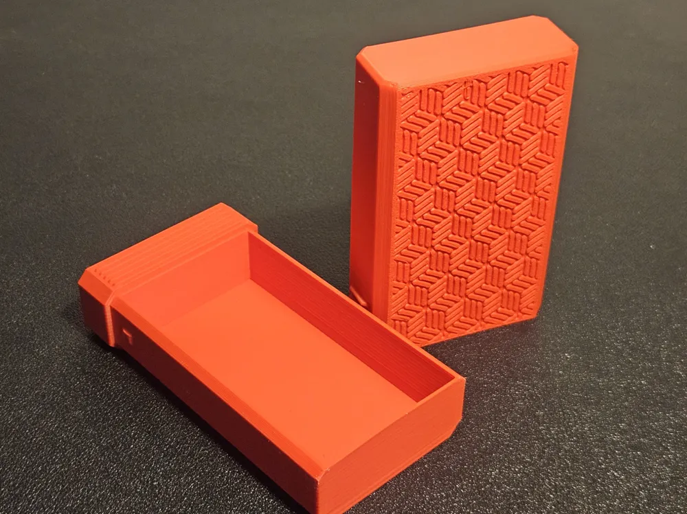 Small Slide Box With Japanese Pattern | No support - Free 3D Print ...