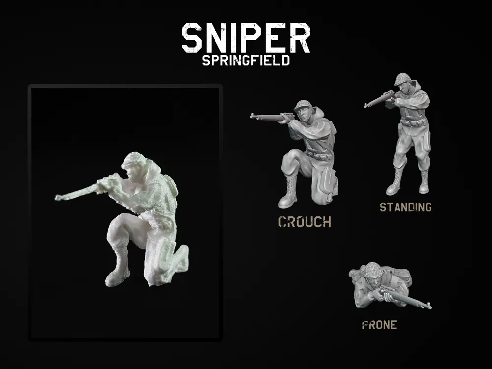 WW2 US Ground Forces Pack - Multiple poses/scales! - Free 3D Print ...
