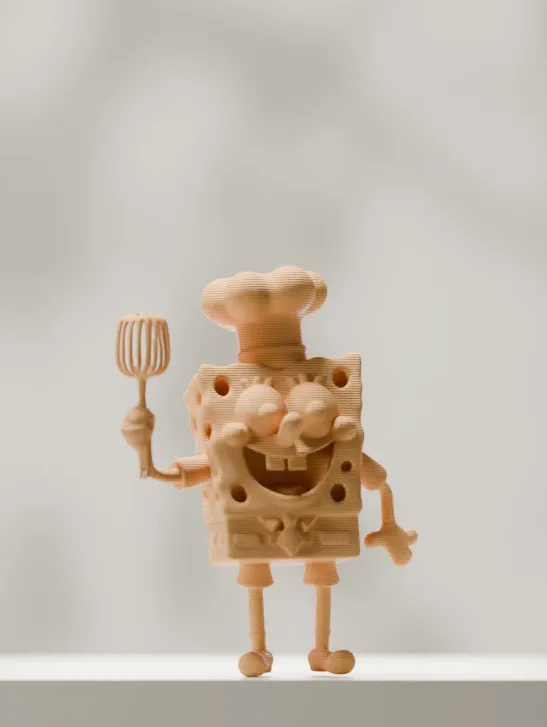 Chef Spongebob - Free 3D Print Model - MakerWorld