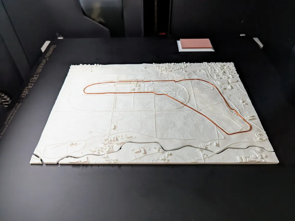 Monza Circuit 3D Miniature (Multicolor) - Free 3D Print Model - MakerWorld