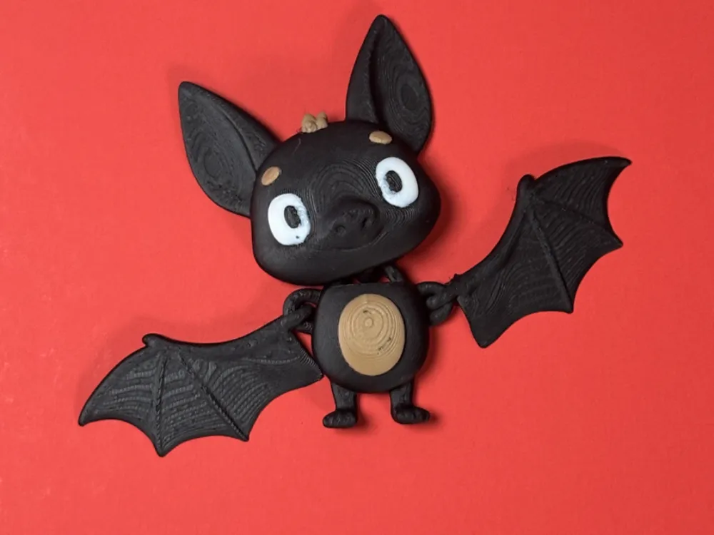 Cute Flexy Fledermaus Toy by ChunkForge MakerWorld: Download Free 3D Models