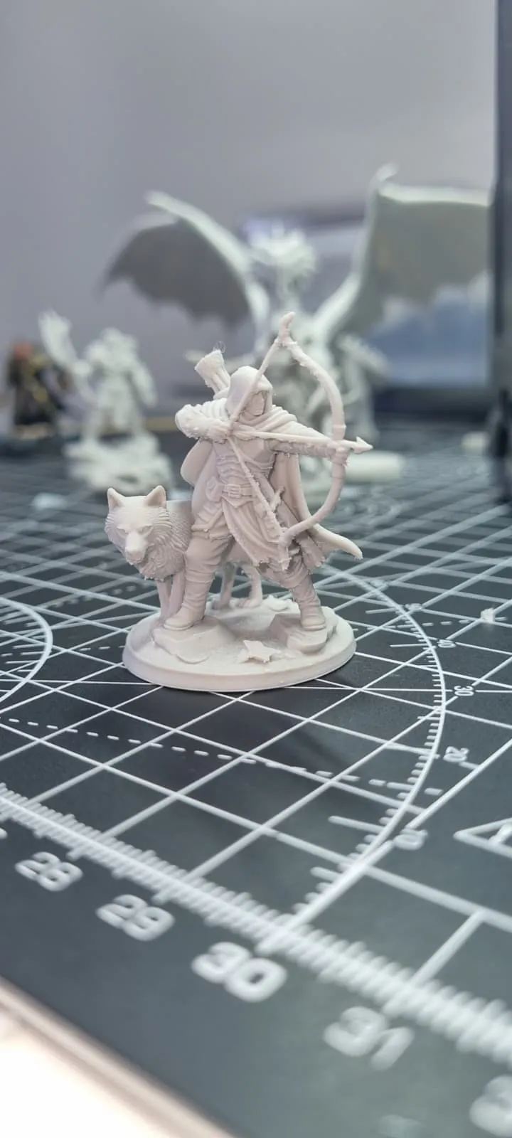 Ranger Human/Elves Male D&D Miniature (40mm) - Free 3D Print Model ...