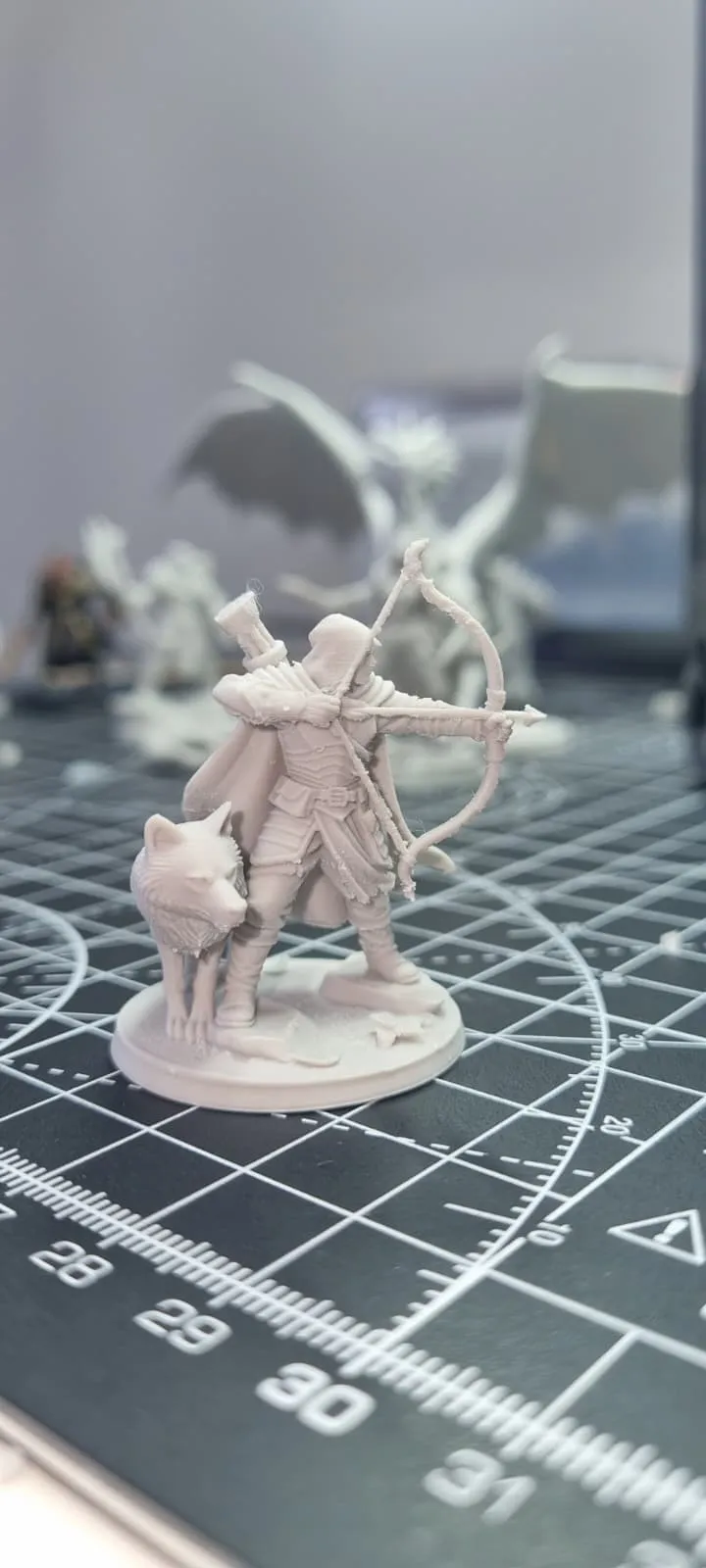 Ranger Human/Elves Male D&D Miniature (40mm) - Free 3D Print Model ...