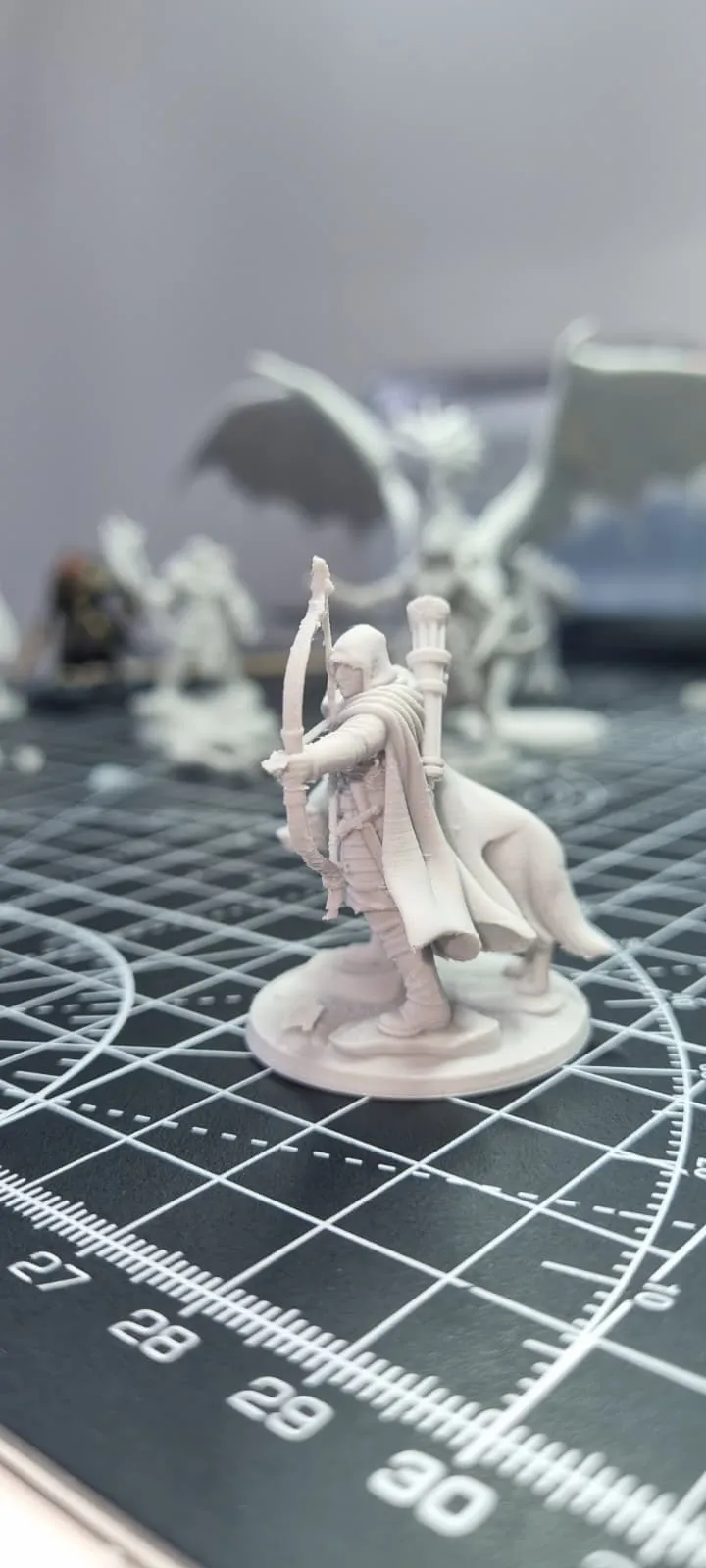 Ranger Human/Elves Male D&D Miniature (40mm) - Free 3D Print Model ...