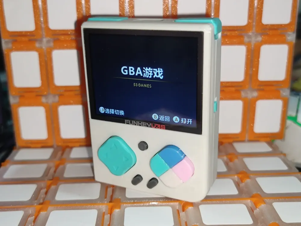 V3S Funkey handheld console 3D-printed case Open-source handheld GBA ...
