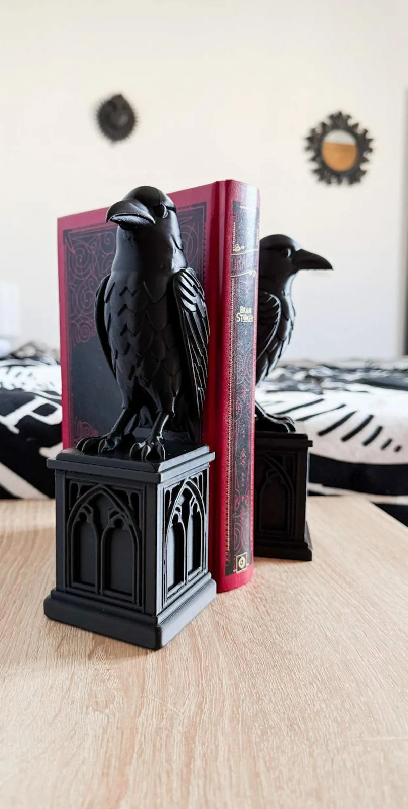 Gothic Raven Bookends Crow Book End Gothic Home by Akshan_Designs ...