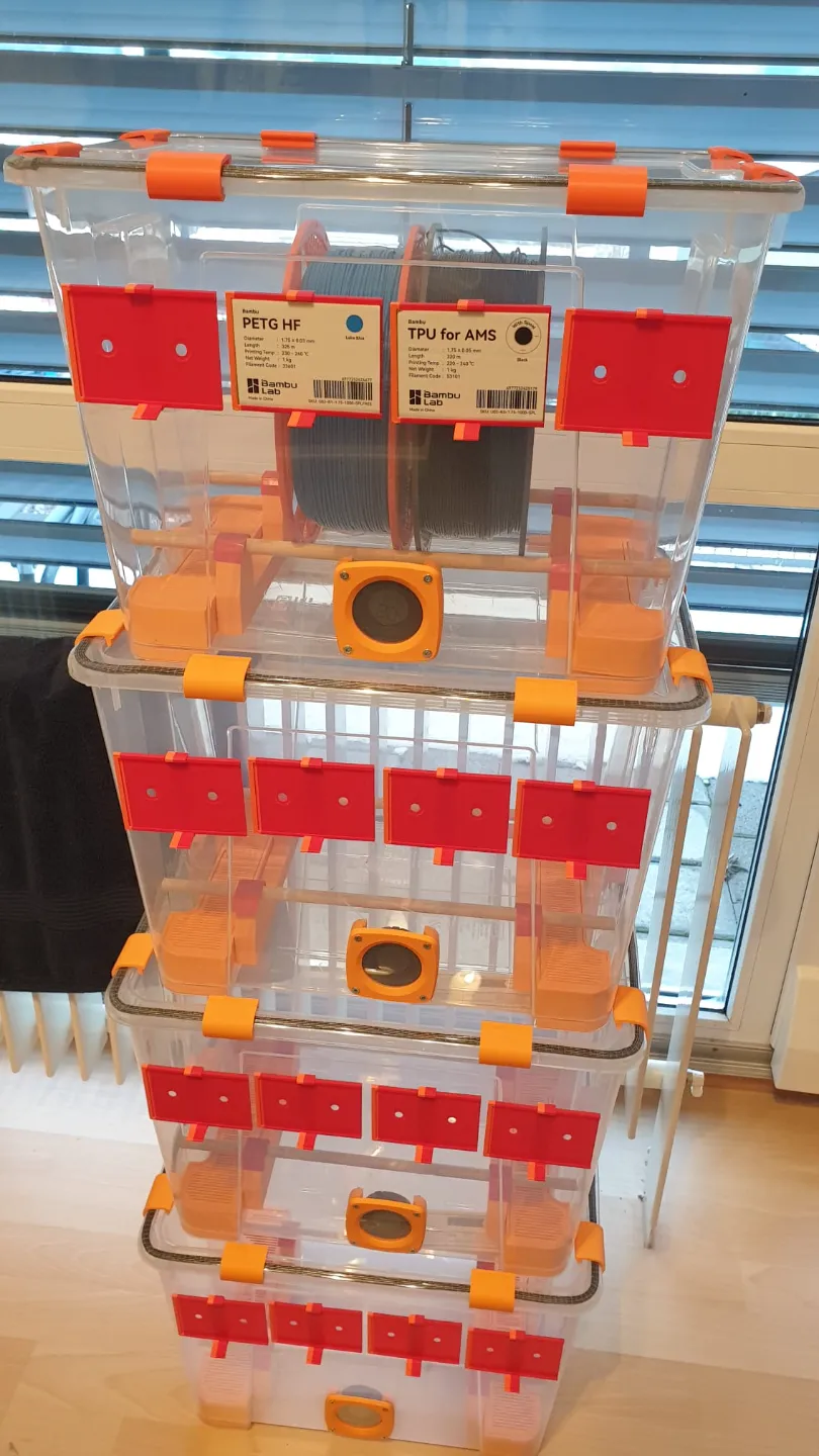 Bambu Filament Label Holder Ecosystem Remixed by Snakewoz MakerWorld ...