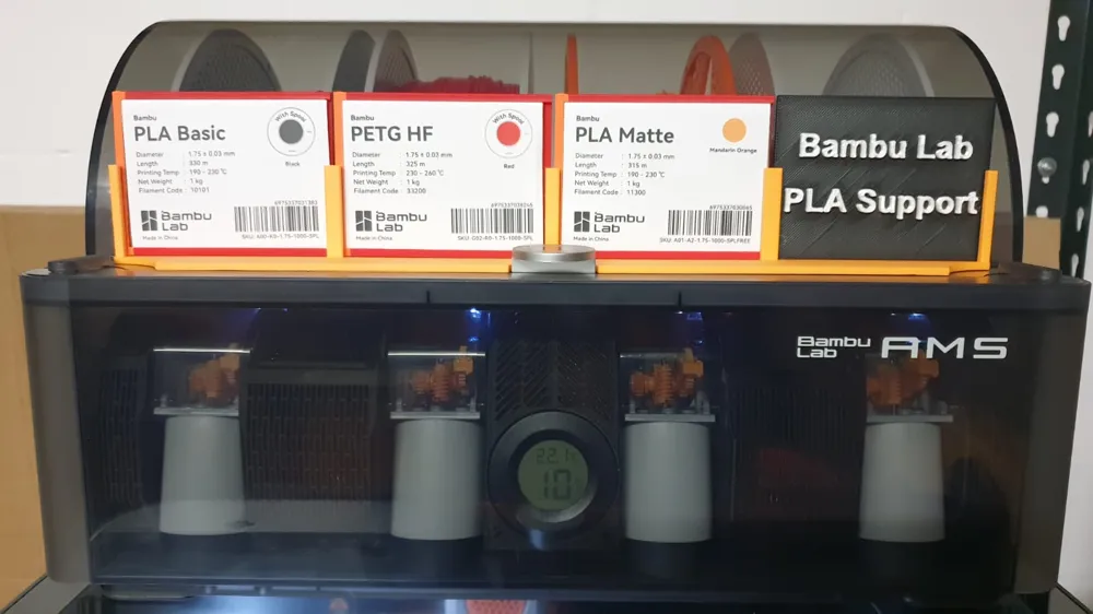 Bambu Filament Label Holder Ecosystem Remixed by Snakewoz MakerWorld ...