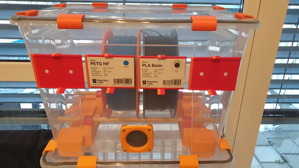 Bambu Filament Label Holder Ecosystem Remixed by Snakewoz MakerWorld ...