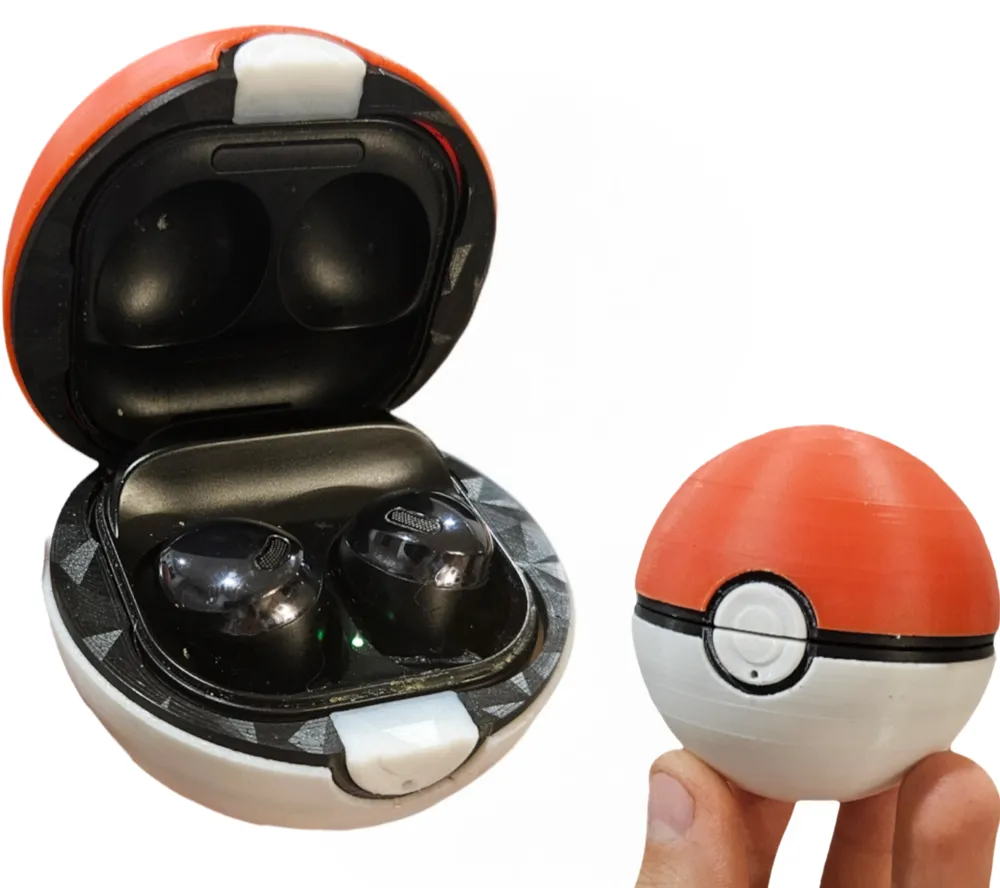 Pokeball case V2 for galaxy buds 2/pro/live by kk20100kk - MakerWorld