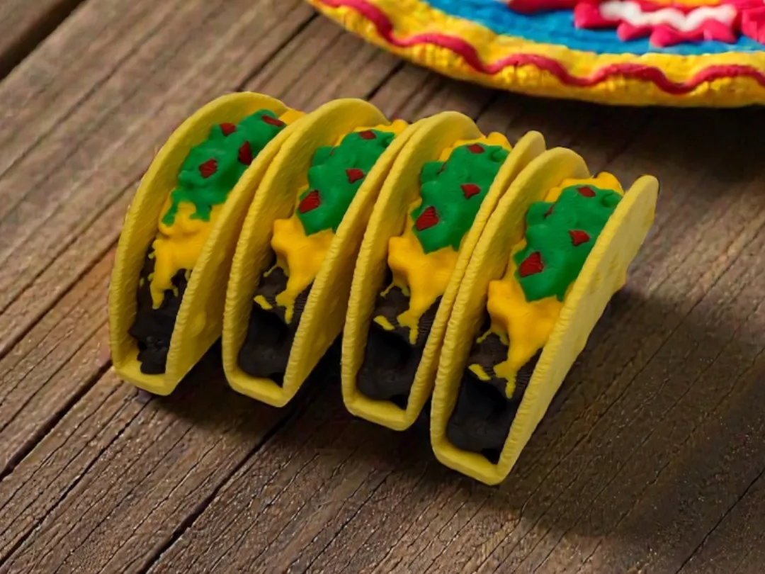 Taco Toy / Prop - Free 3D Print Model - MakerWorld