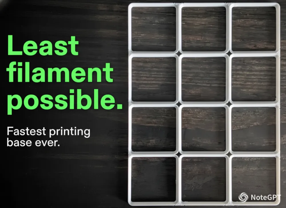 Lightweight Gridfinity Base – Minimal Filament - Free 3D Print Model ...