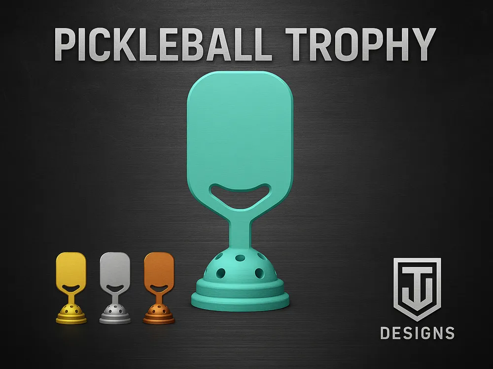Pickleball Trophy by JT Designs MakerWorld: Download Free 3D Models
