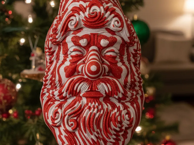 Topographic Santa:Layer-Swap Wall Art Support-Free by Aura3D_Studio ...