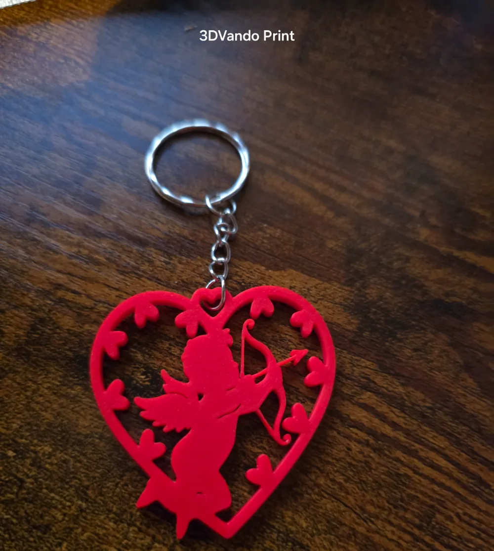 Keychain Cupid Heart by 3DVandoPrint - MakerWorld