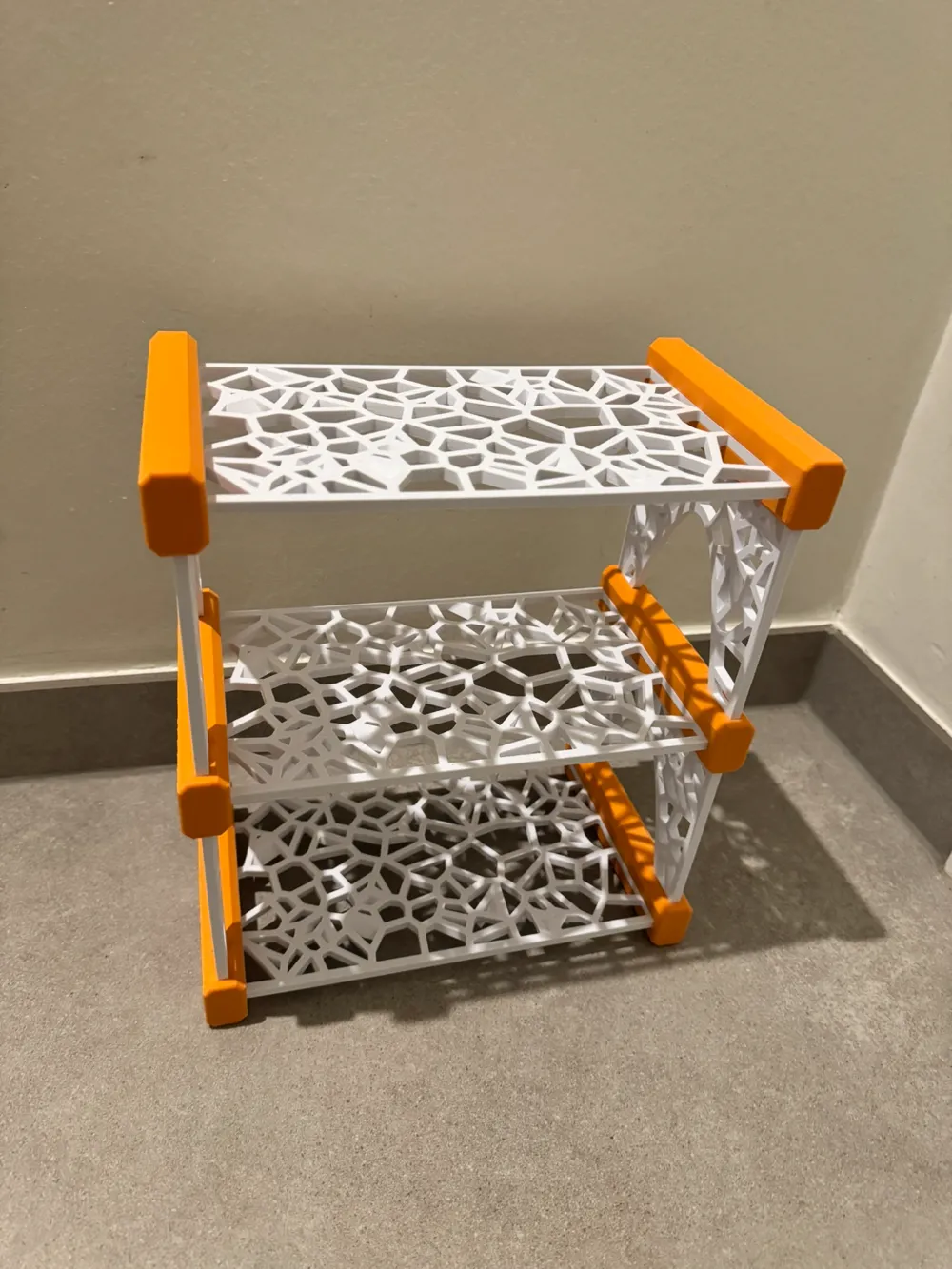 Stackable Voronoi Shoe Rack by Mr. Maker 3D MakerWorld: Download Free 3D Models