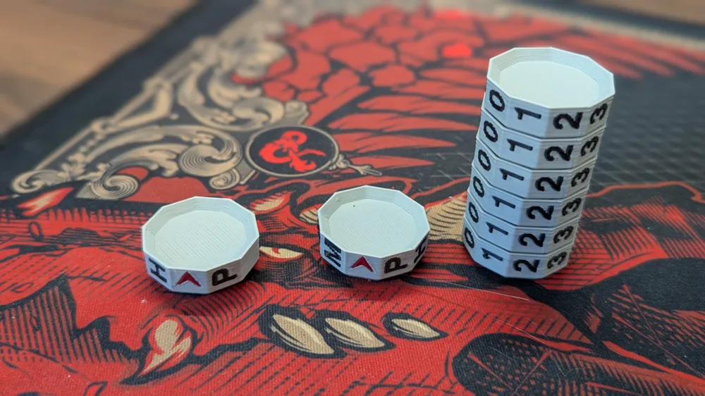 D&D Magnetic Fidget Health Tracker by Davyd - MakerWorld