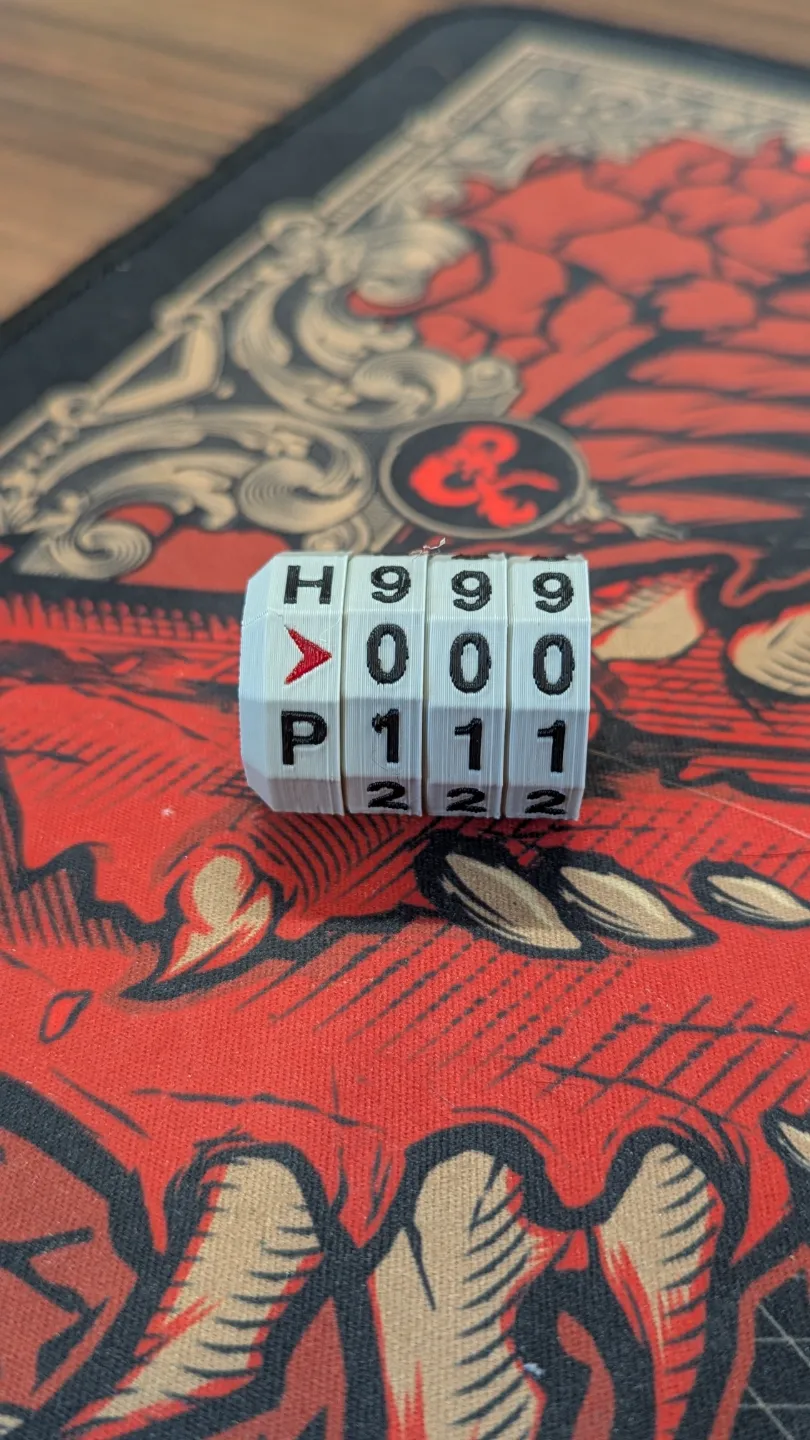 D&D Magnetic Fidget Health Tracker by Davyd - MakerWorld