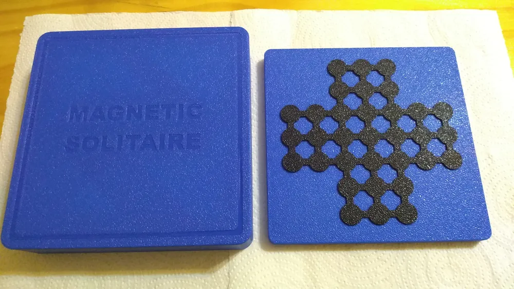 Magnetic Peg Solitaire (33 point board) by manuelmvela0 - MakerWorld