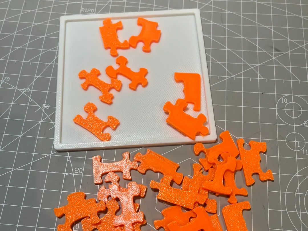 28-piece solid color jigsaw puzzle, irregular shape, brain teaser toy ...