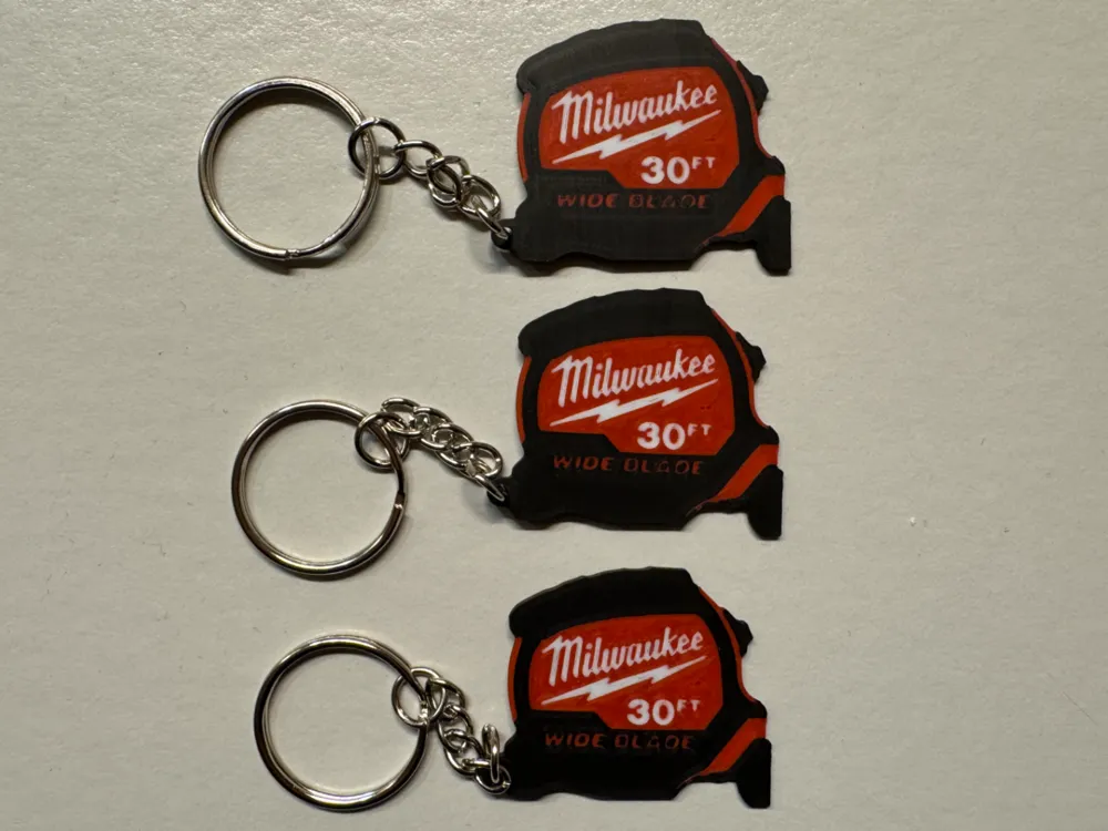 Milwaukee Keychain Tape Measure - Free 3D Print Model - MakerWorld