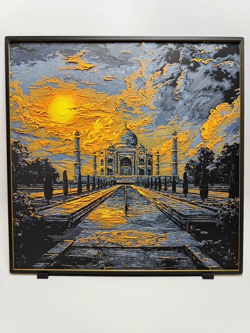 Taj Mahal Sunset - Hueforge - Free 3D Print Model - MakerWorld