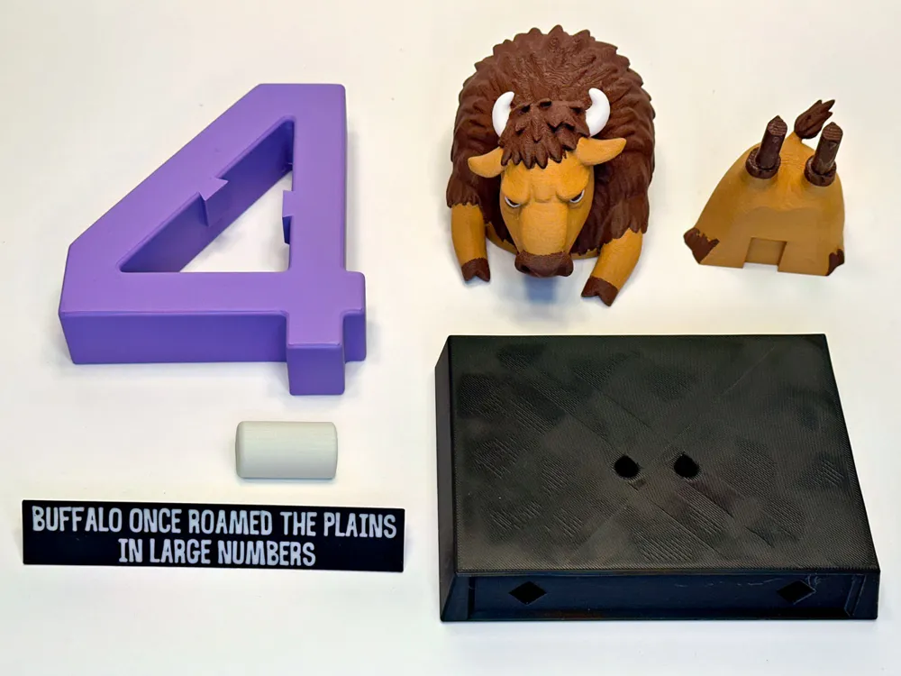 Buffalo Once Roamed... Dad Joke Cartoon Statue - Free 3D Print Model ...