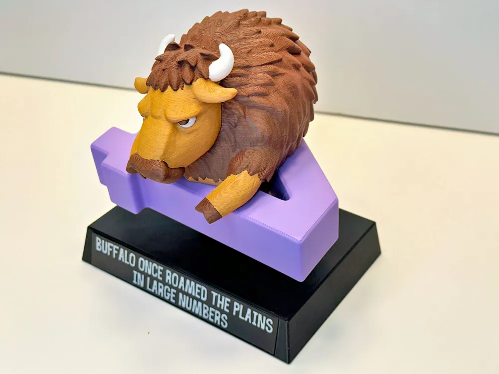 Buffalo Once Roamed... Dad Joke Cartoon Statue - Free 3D Print Model ...