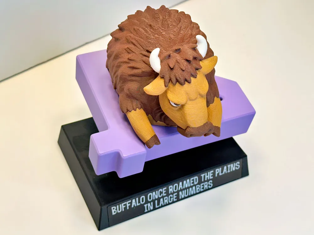 Buffalo Once Roamed... Dad Joke Cartoon Statue - Free 3D Print Model ...
