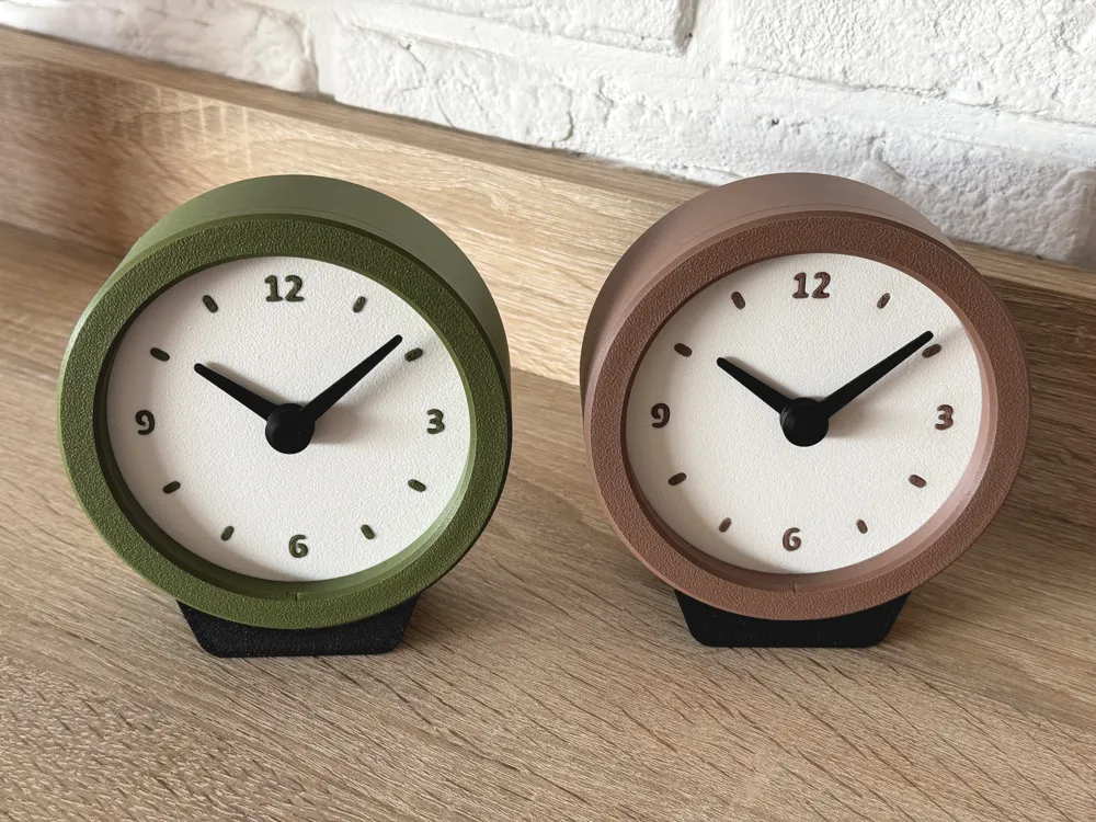 Desk clock / shelf clock by mgm86 MakerWorld: Download Free 3D Models
