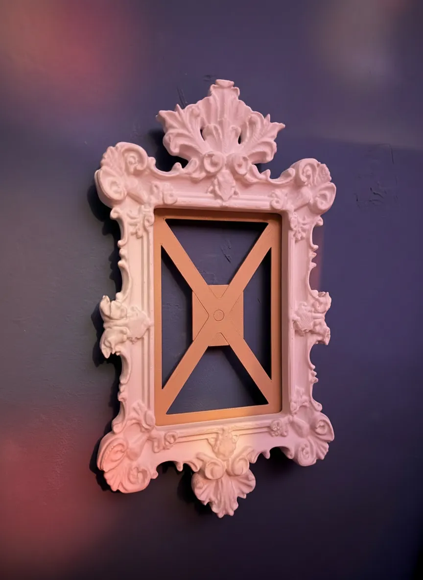 Baroque picture frame A sizes 90x130 / 100x150 mm - Free 3D Print Model ...
