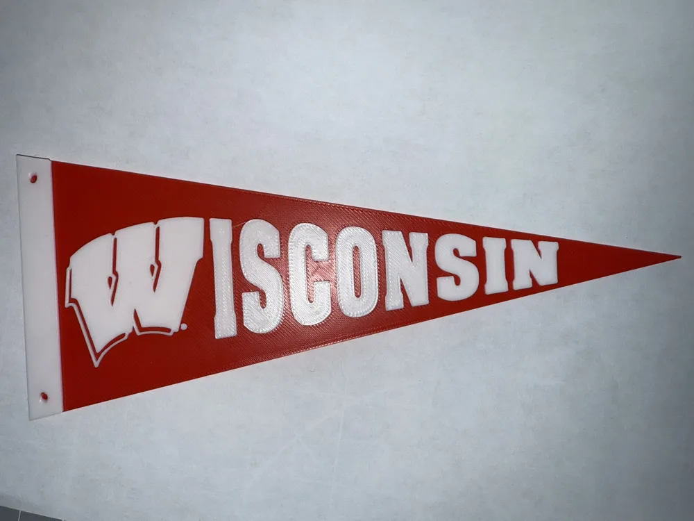 University of Wisconsin Pennant by rysock - MakerWorld